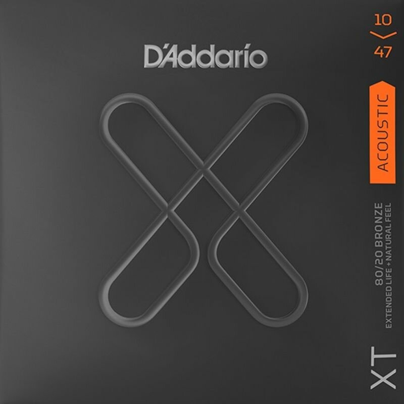 D'Addario XTABR1047 XT Bronze 80/20 Coated 10-47