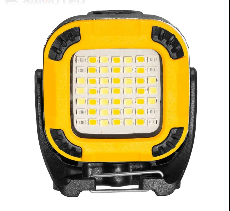 Фонарь рабочий аккумуляторный, желтый