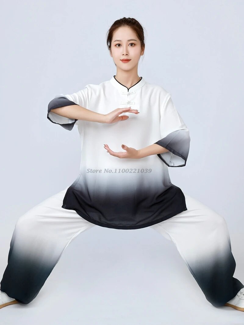 Китайская униформа Тай-Чи из вискозы и хлопка Белый, М, color4