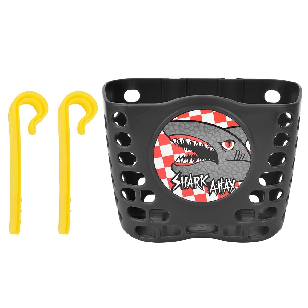 Наружная велосипедная сумка-корзинка, милая передняя корзина для велосипеда, держатель для покупок, для детей, черный