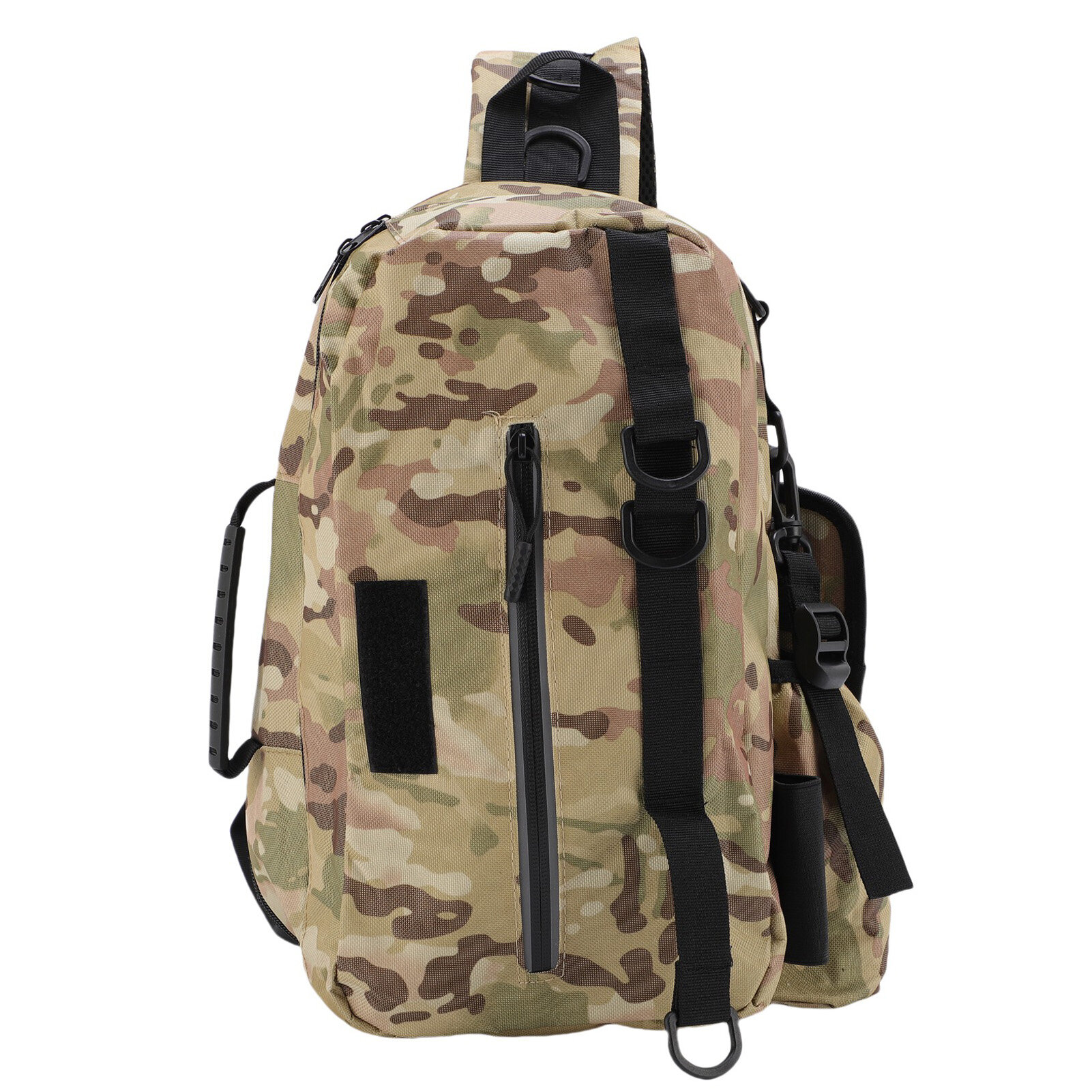 Рыболовка Сумка с держателем стержня Нейлон, дождь, легкий рюкзак для хранения рыболовных снарядов для открытых рыбацких шестерни Хаки