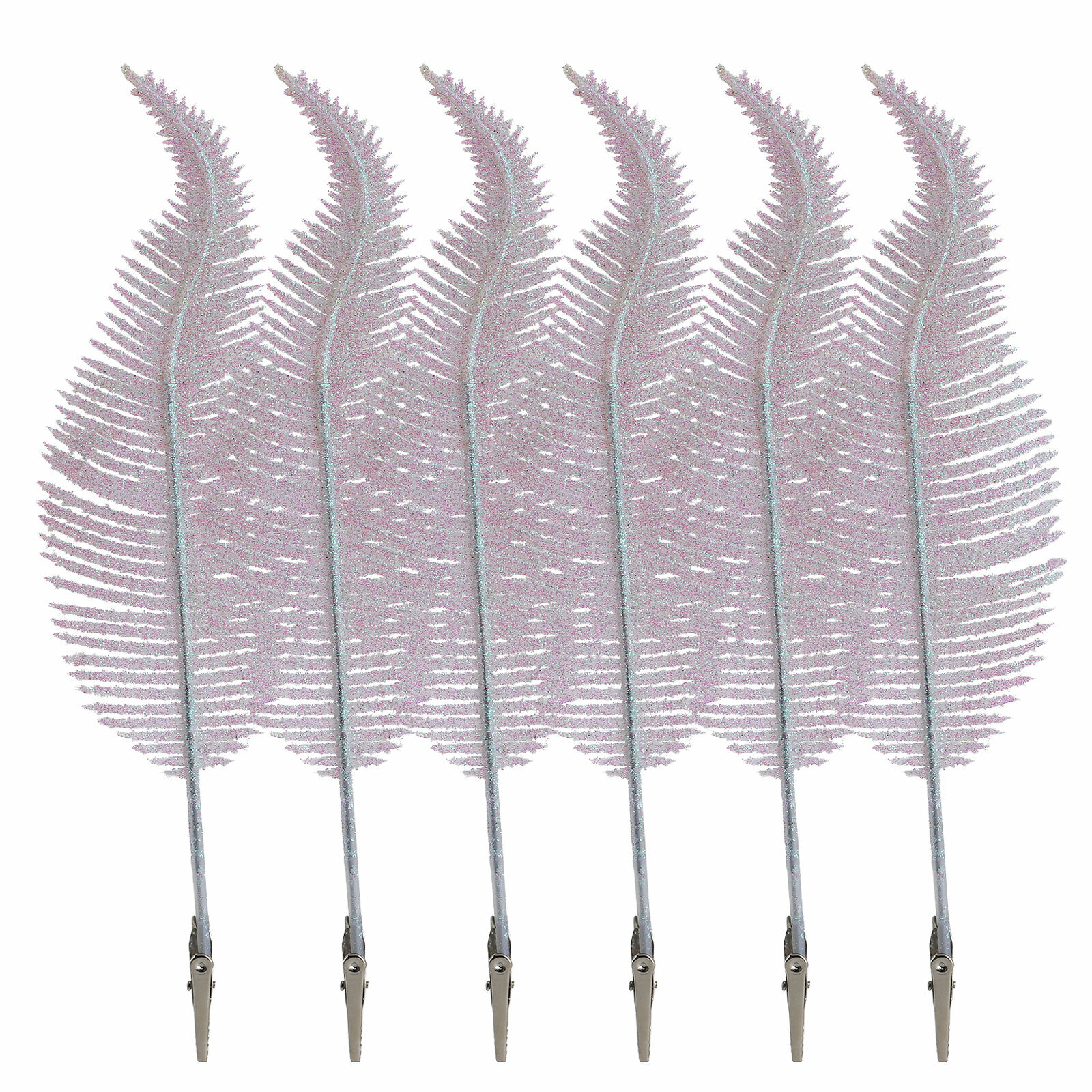 (6 шт./белый примечание: с зажимом) золотые розовые листья имитация рождественской елки листья Рождественское украшение