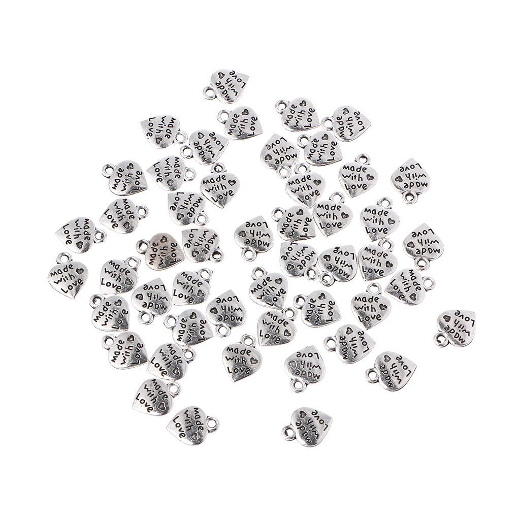 50 шт, 50 подвесок в виде персикового сердечка своими руками (буквы)-6