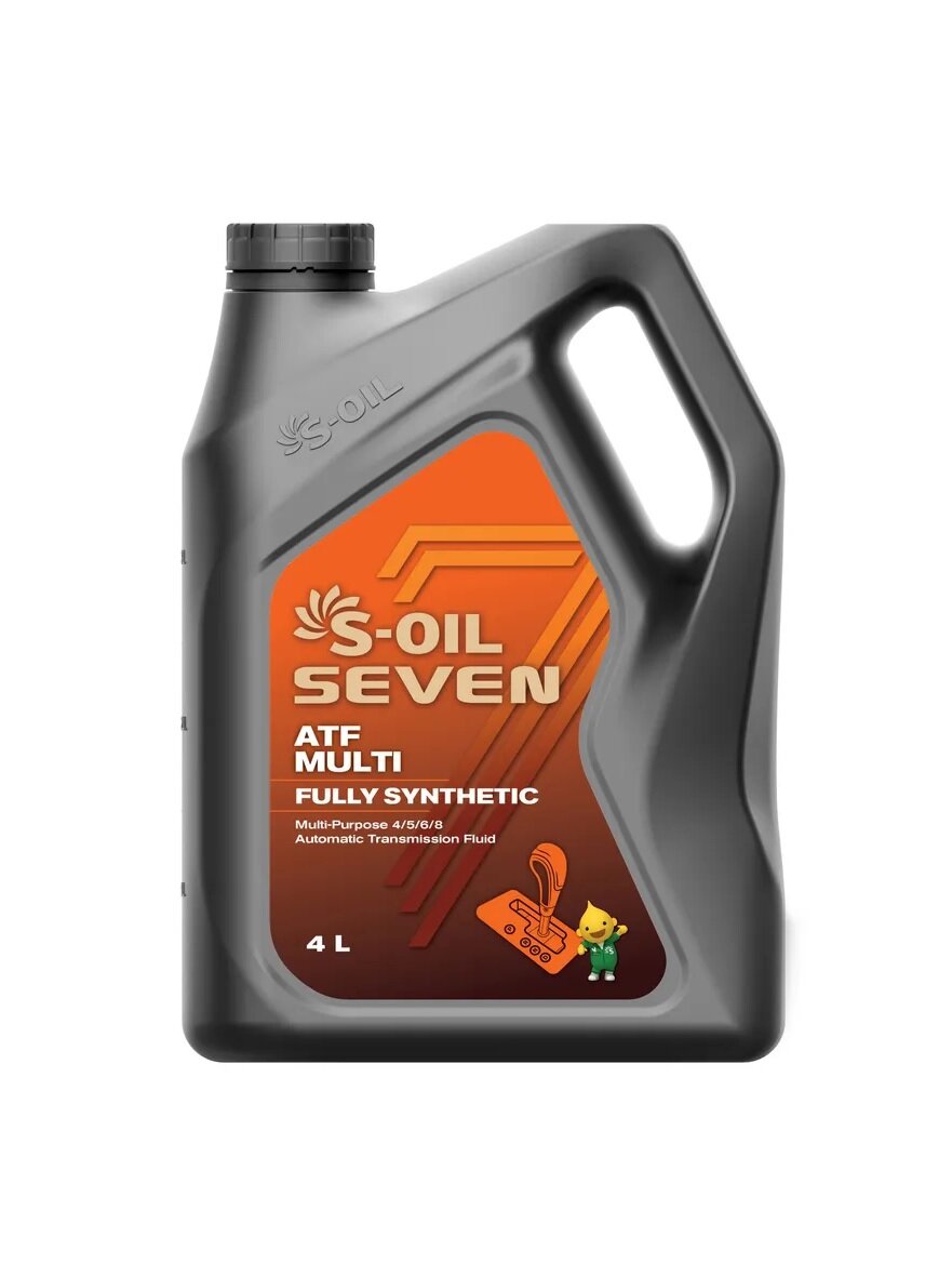 Трансмиссионное масло синтетическое для АКПП, S-OIL 7 ATF Multi , 4 литра