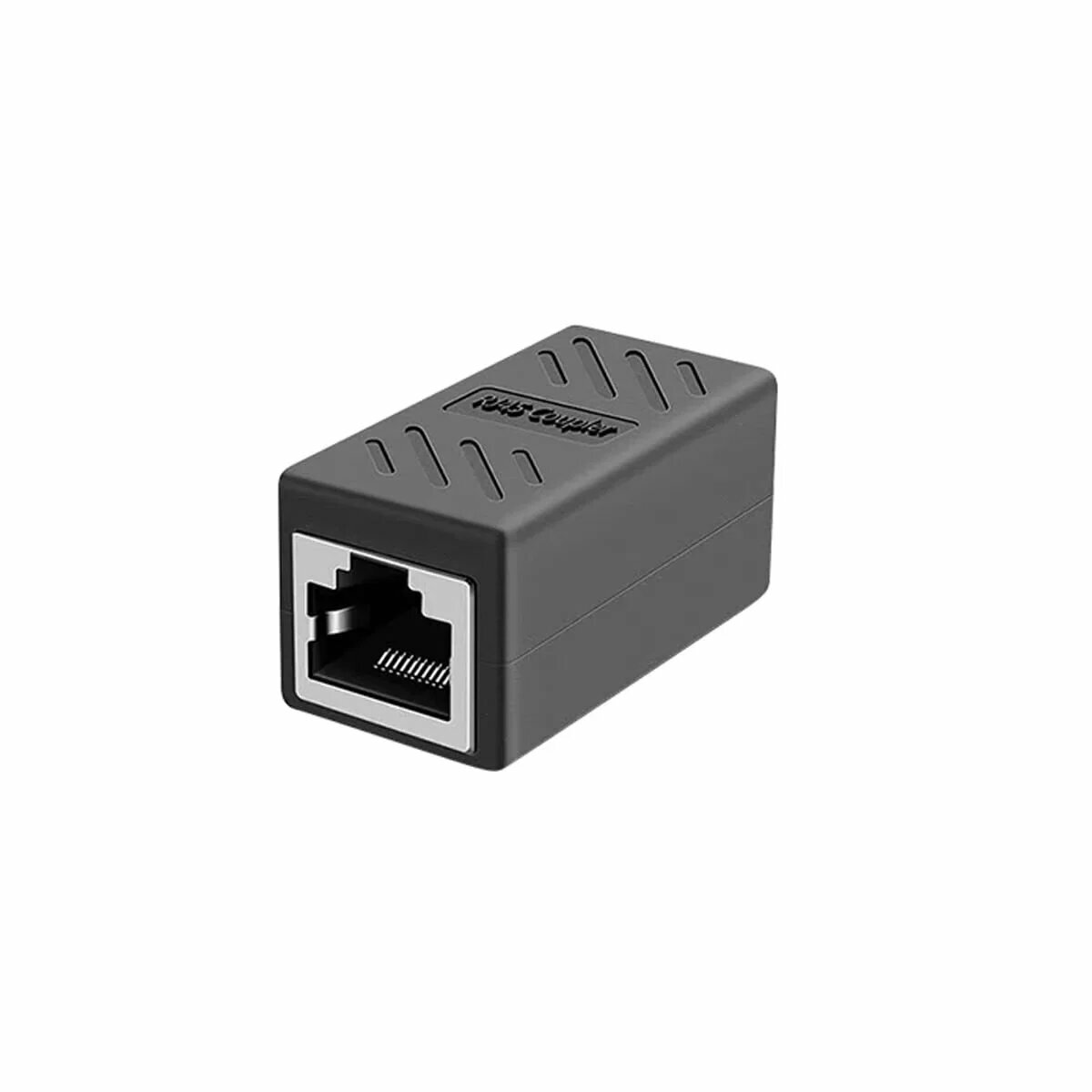 Переходник Ethernet RJ45, черный, 1 шт