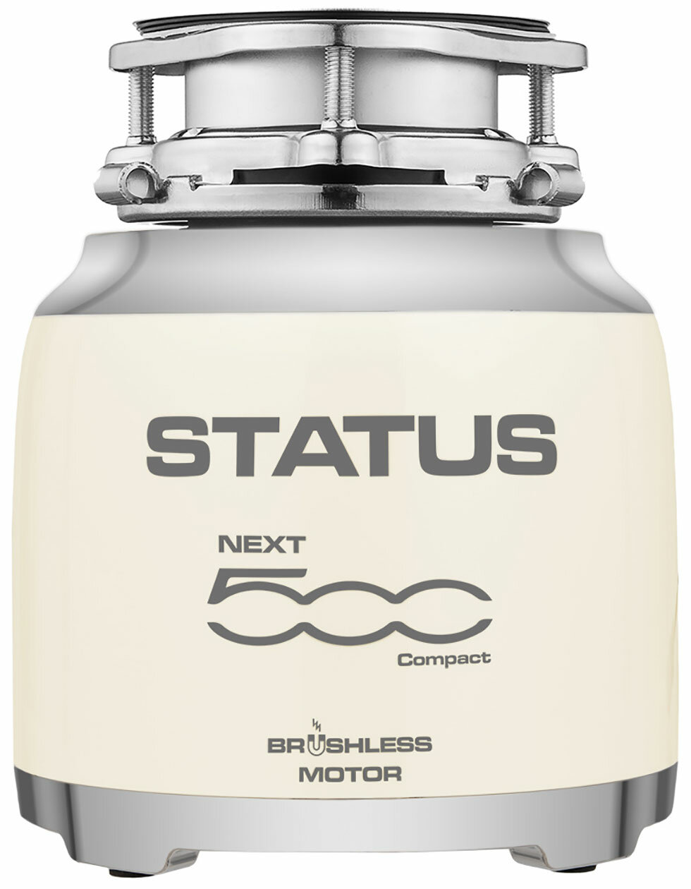 Кухонный индукционный измельчитель пищевых отходов Status NEXT 500 Compact, бежевый металлик (09811101)