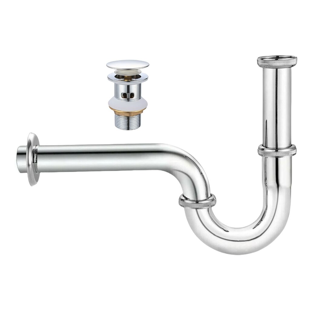 Умывальник и раковина U-образный сливной патрубок для дезодоранта + перфорированный слив с большой крышкой-с захватом P изогнутый ряд стен 37X25 см