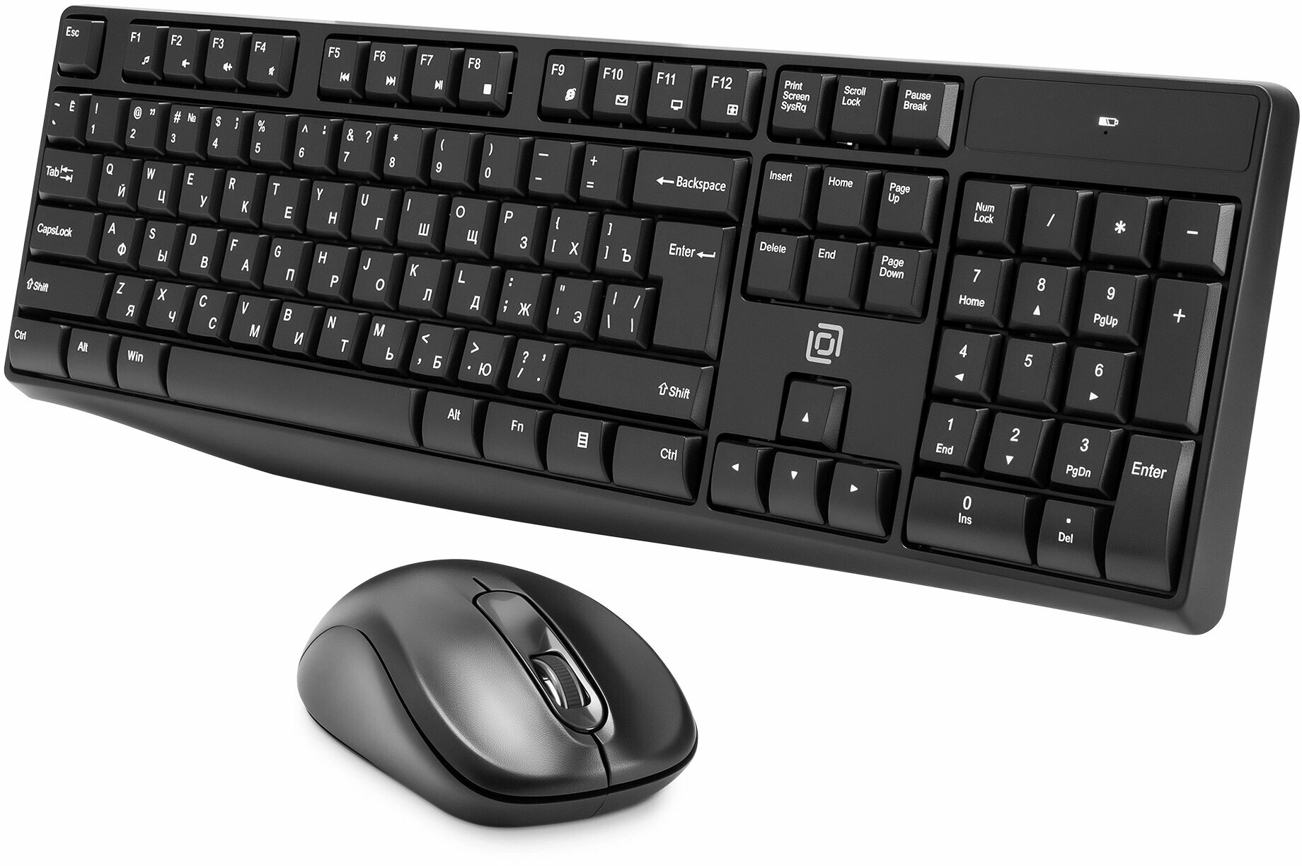 Клавиатура + мышь Оклик S260W клав: черный мышь: черный USB беспроводная Multimedia (2066170)