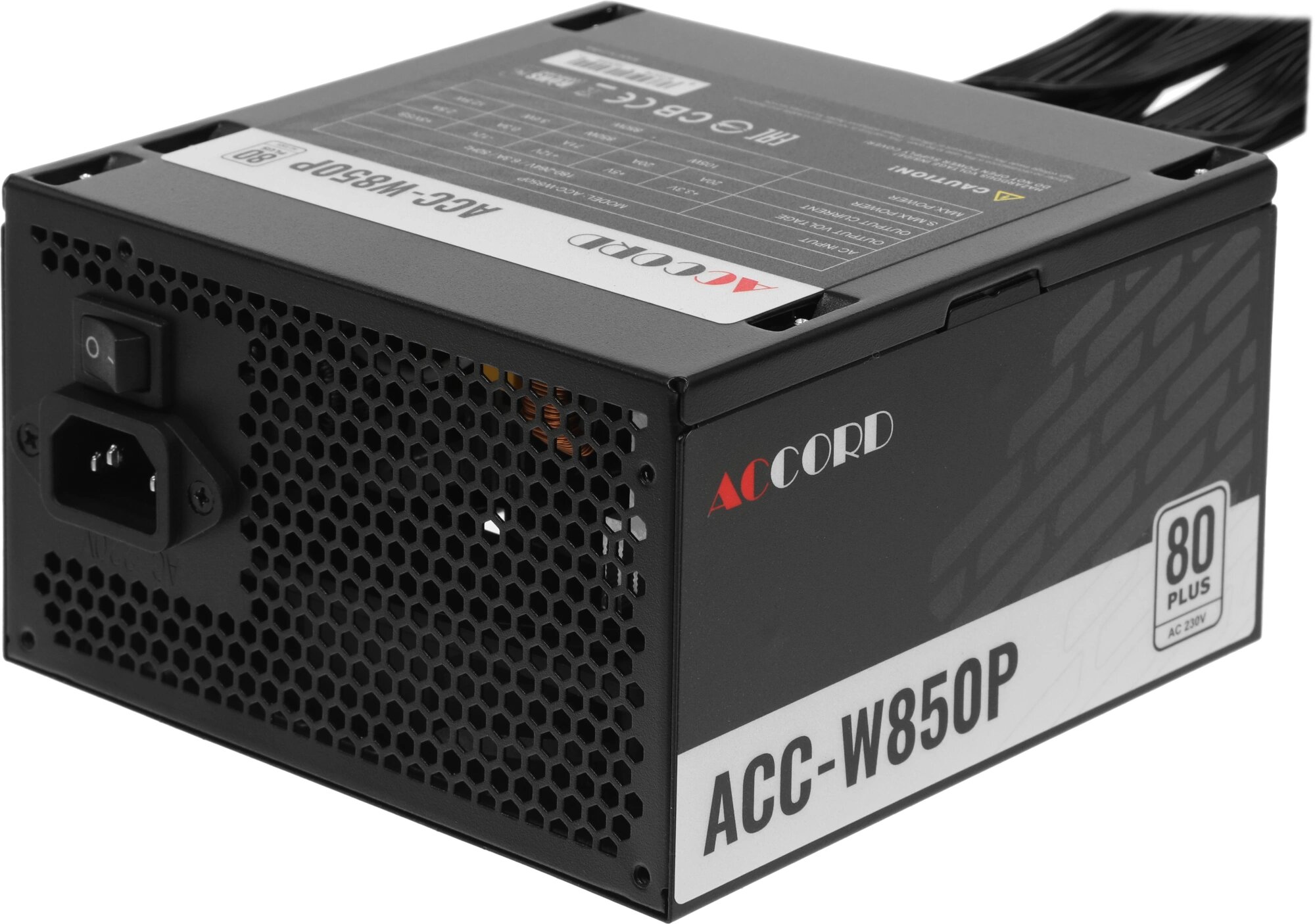 ACC-W850P / Блок питания Accord ACC-W850P, 850Вт, 120мм, retail