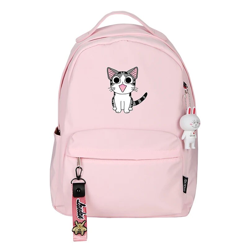 Милый домашний рюкзак Chi's Sweet для девочек и кошек, женский милый розовый рюкзак, нейлоновые школьные сумки, дорожный рюкзак с кошкой, рюкзак, новинка 2019 Розовый, 10