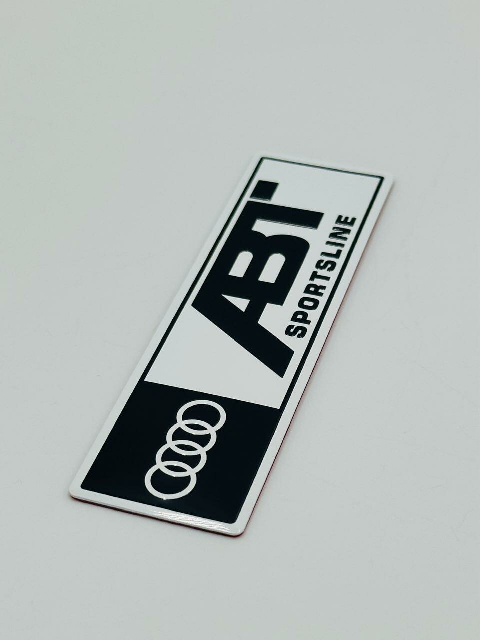 Шильдик надпись наклейка Audi ABT Sportsline 12см