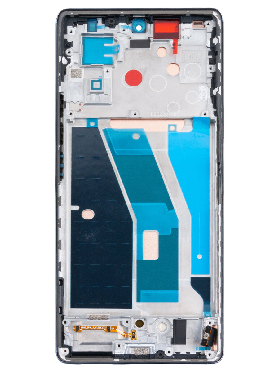 Дисплей для Tecno Spark 20 Pro Plus (KJ7) модуль с рамкой и тачскрином (черный) (HQ)