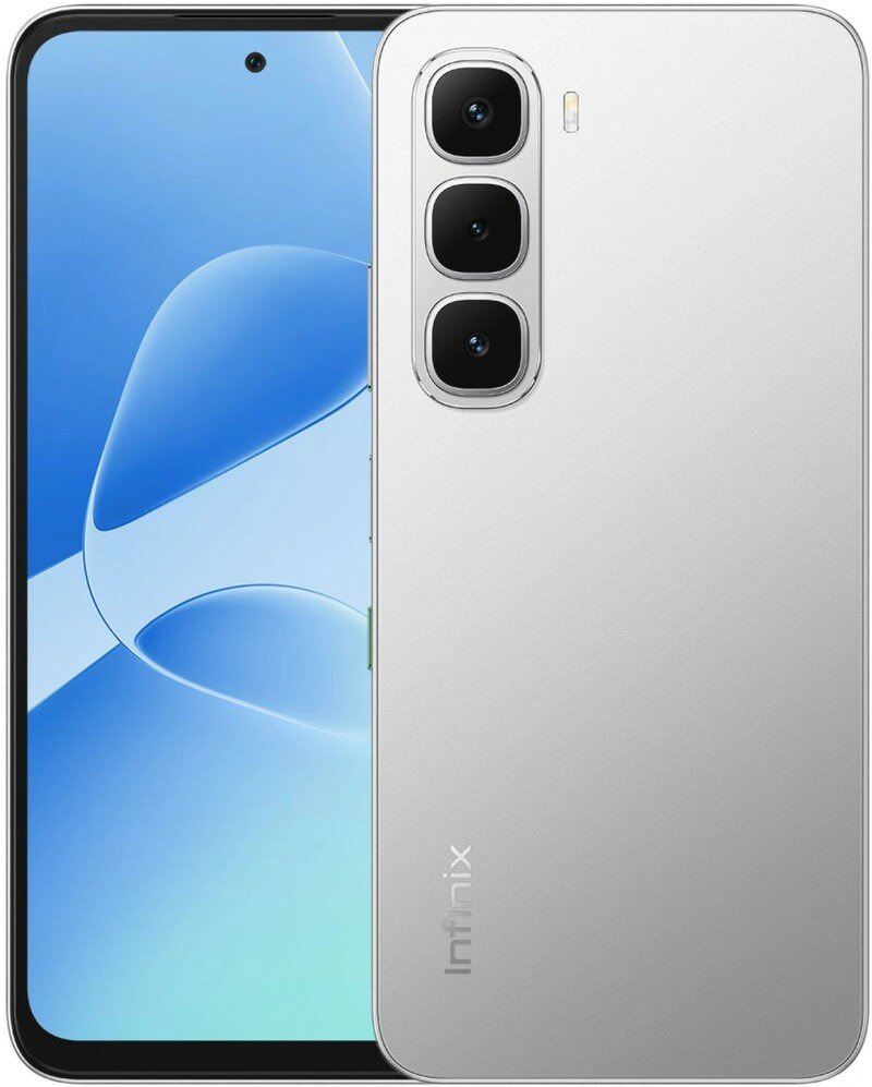 Смартфон Infinix Hot 60i X6728 256Gb 8Gb серебристый титан 3G 4G 2Sim 6.7" IPS 720x1600 And15 50Mpix