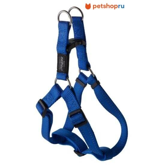 Rogz шлейка разъемная для собак "Utility", синяя, размер S (27-38см), ширина 1,1 см