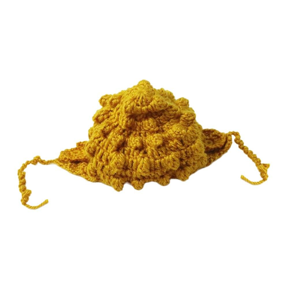 Вязаная шапочка для кошек и собак, ручная работа, забавный и милый аксессуар для маленьких пород, праздничный головной убор