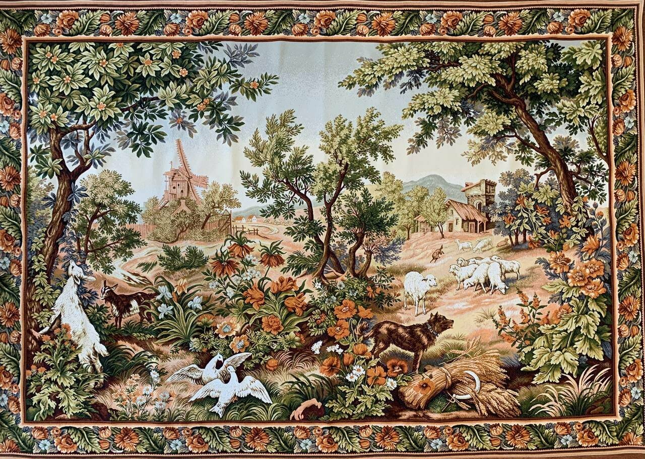 Панно гобеленовое на стену "Теплая пора", 140х200 см / Гобелен