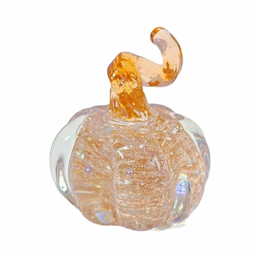 Маленькие украшения из глазированной тыквы ручной работы-4