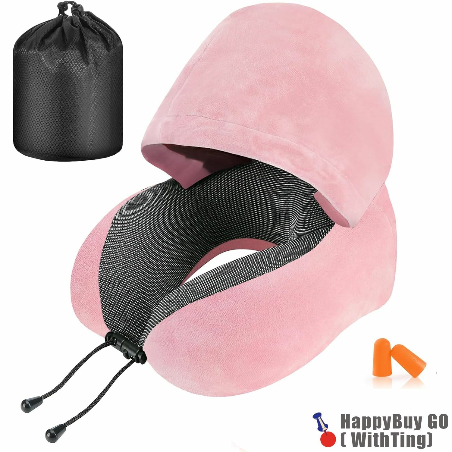 Подушка для путешествий, Бархатная подушка для шеи из пены с эффектом памяти, женская поддержка головы и шеи, для длительных перелетов в самолете, офисе, автомобиле, сна и отдыха