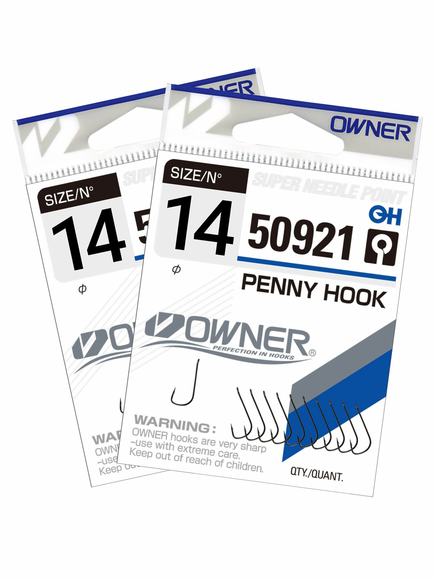 OWNER Крючок Penny Hook BC №14 11шт 2 упаковки