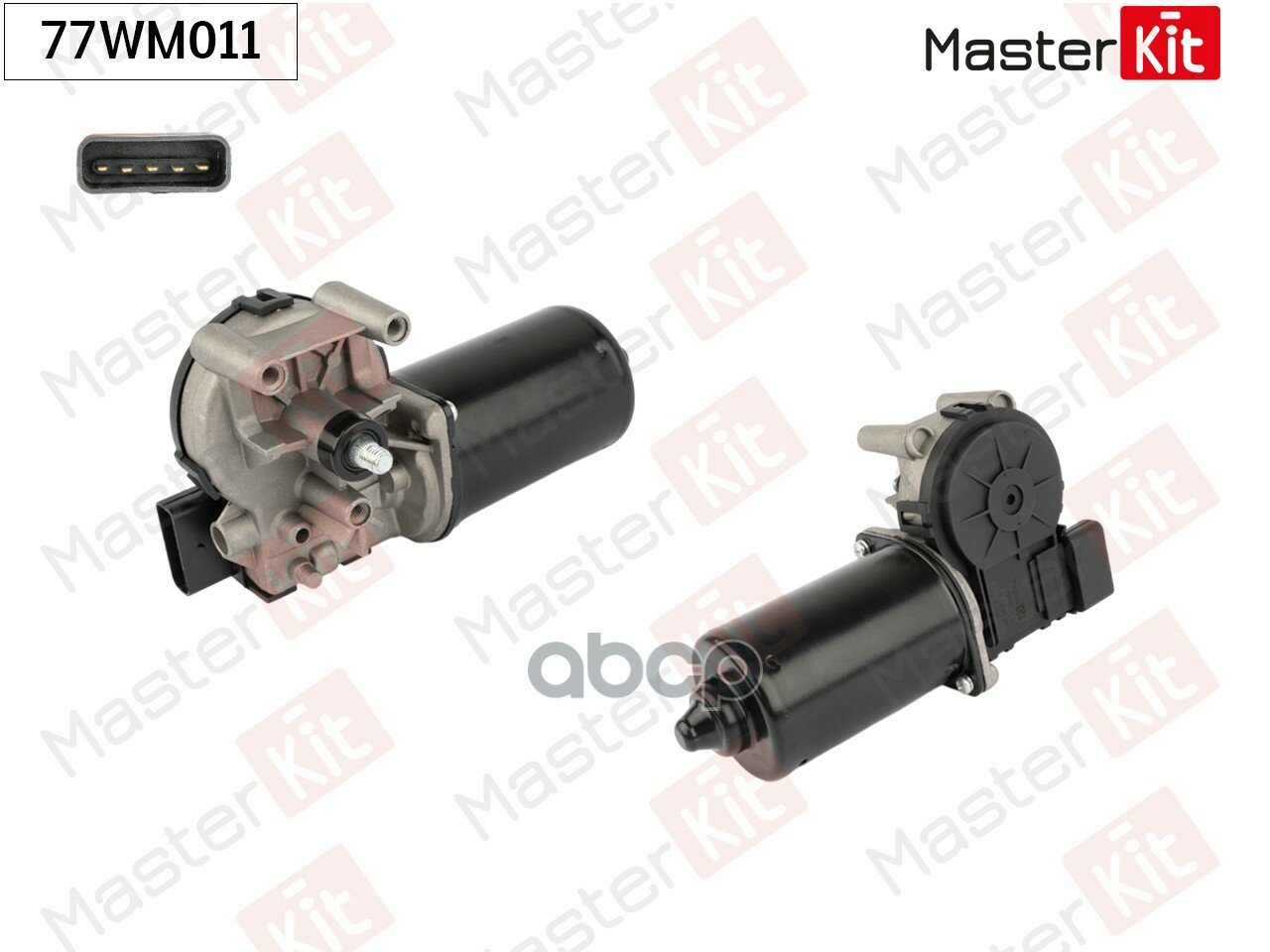 77WM011 Мотор стеклоочистителя перед. Hyundai TUCSON (JM) 2004 - MasterKit арт. 77WM011