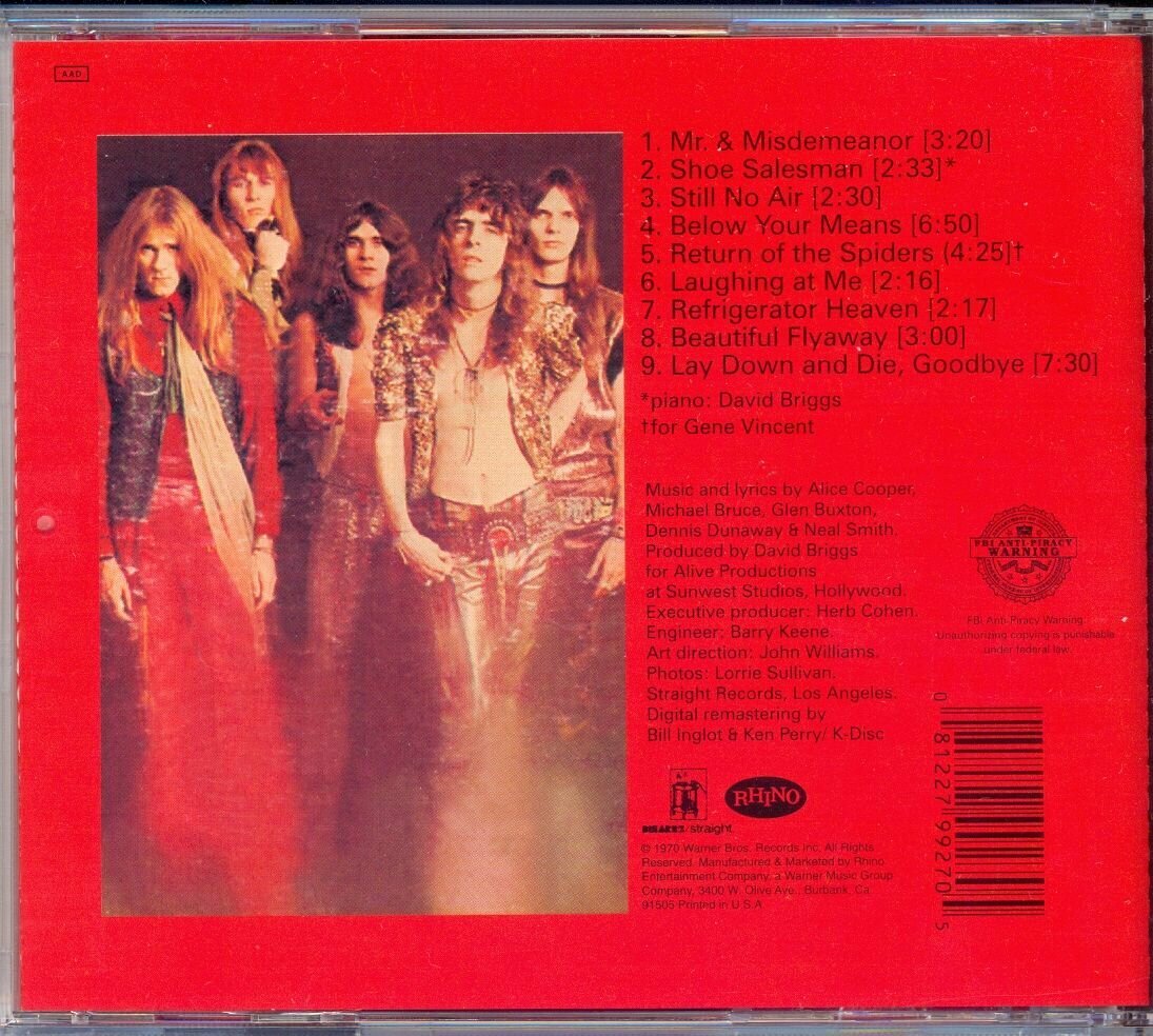 ALICE COOPER - Easy Action 1970 г. Компакт диск — фото 1