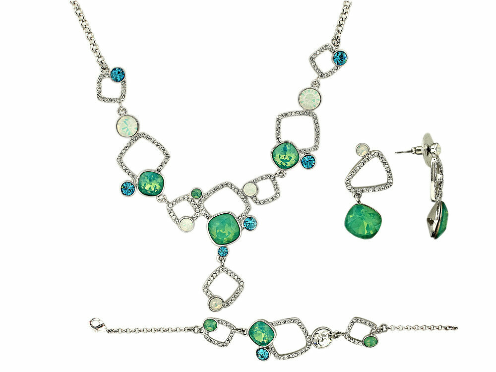 Комплект бижутерии, кристаллы Swarovski