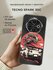 Чехол на Tecno Spark 30C / Текно Спарк 30C с принтом "Car and dragon", прозрачны...