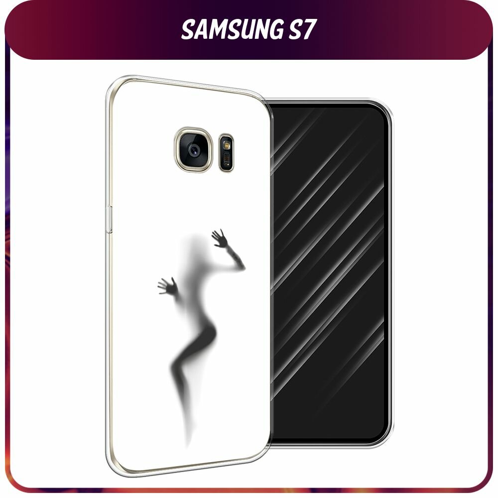 Чехол на Samsung Galaxy S7 / Самсунг Галакси С 7 с принтом "Девушка в душе"