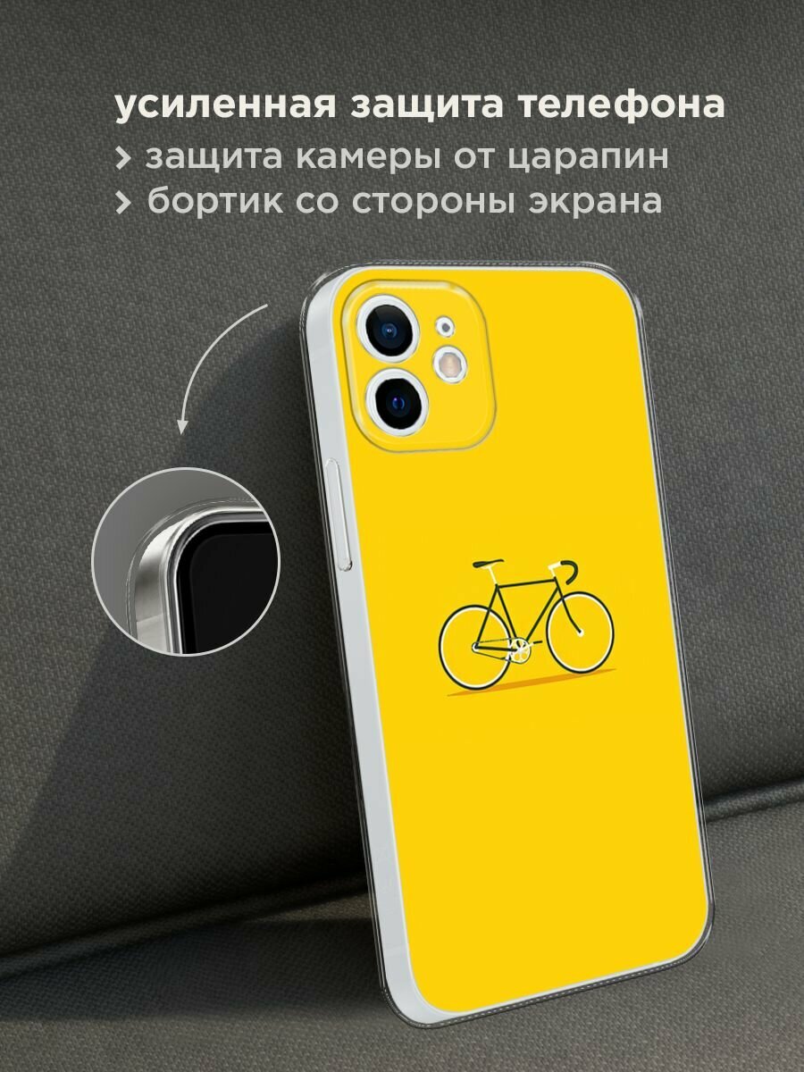 Чехол на Apple iPhone 12 mini / Айфон 12 Мини с принтом "Хобби велосипед 1" — фото 1
