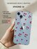 Чехол на Apple iPhone 14 / Айфон 14 с принтом "Красные тюльпанчики", прозрачный