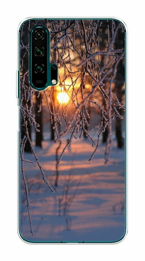 Силиконовый чехол на Honor 20 Pro / Хонор 20 Про с принтом Зима 7