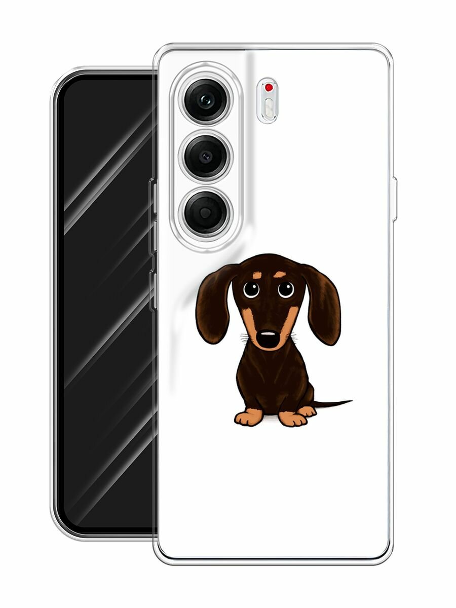 Чехол на Tecno Camon 40 Pro / Текно Камон 40 Про с принтом "Маленькая такса" — фото 1