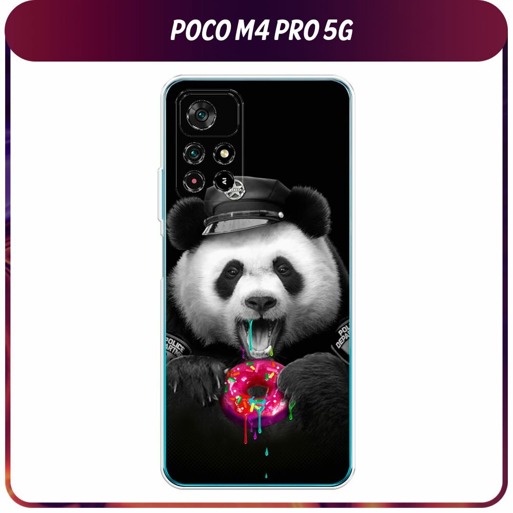 Чехол на Xiaomi Poco M4 Pro 5G/Redmi Note 11S 5G / Сяоми Поко М4 Про 5G/Редми Нот 11S 5G с принтом панда police