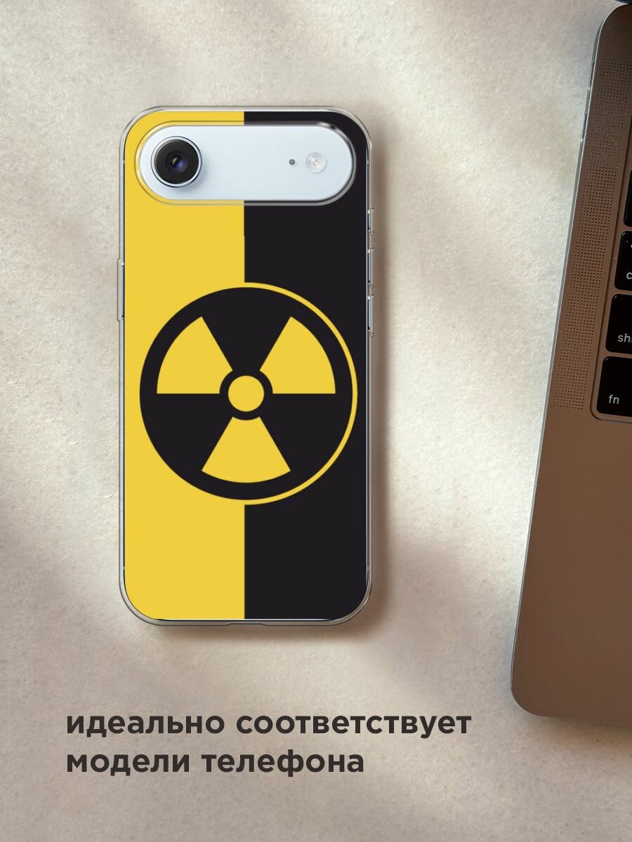 Чехол на Apple iPhone Air / Айфон Айр с принтом "Эмблема черно-желтая" — фото 1