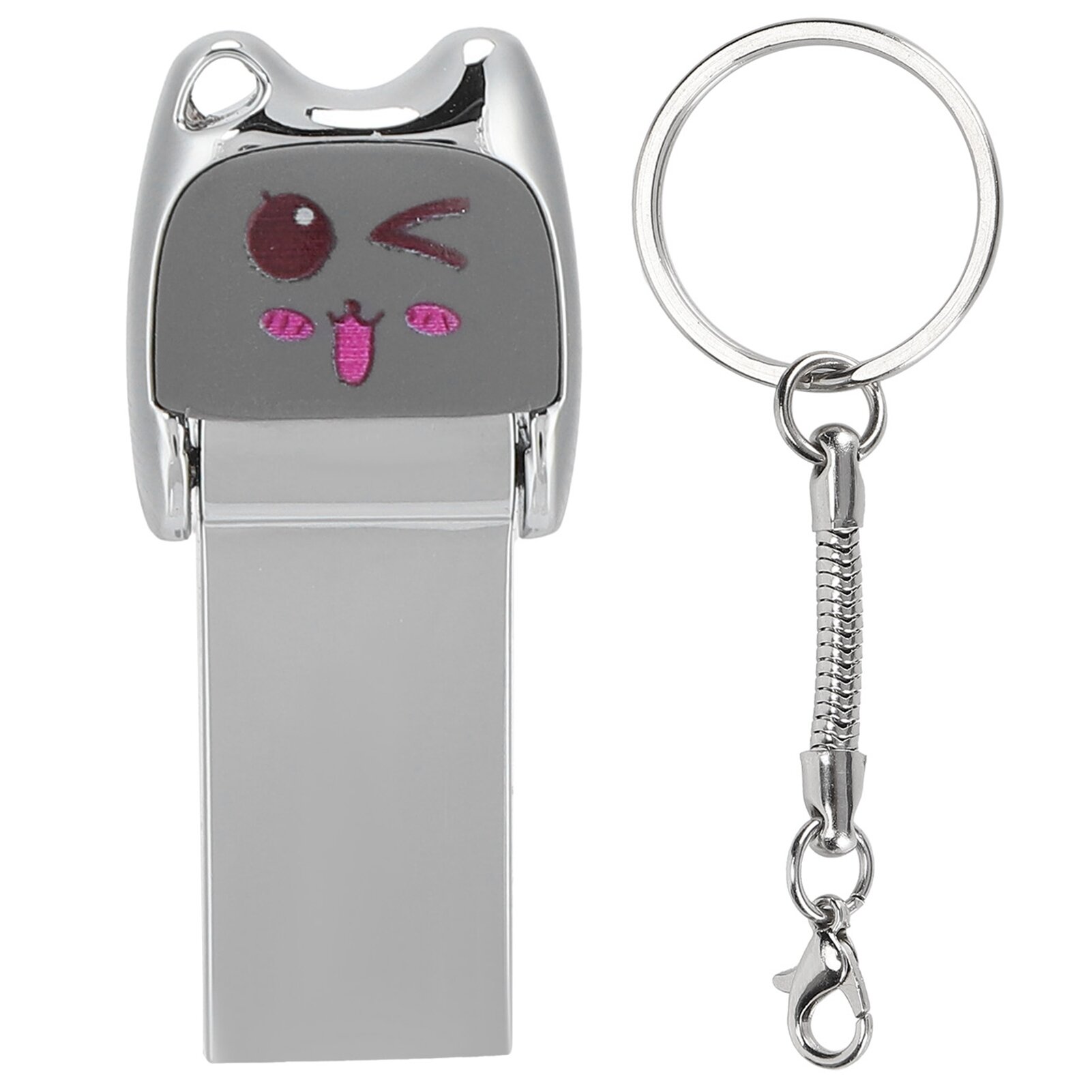 Флешка USB 3.0 Type-C, высокоскоростная мини-USB для компьютера, мобильного телефона, планшета, принтера (двойное назначение: USB-накопитель/брелок, милый дизайн "Девочка", 64 ГБ, USB 3.0)