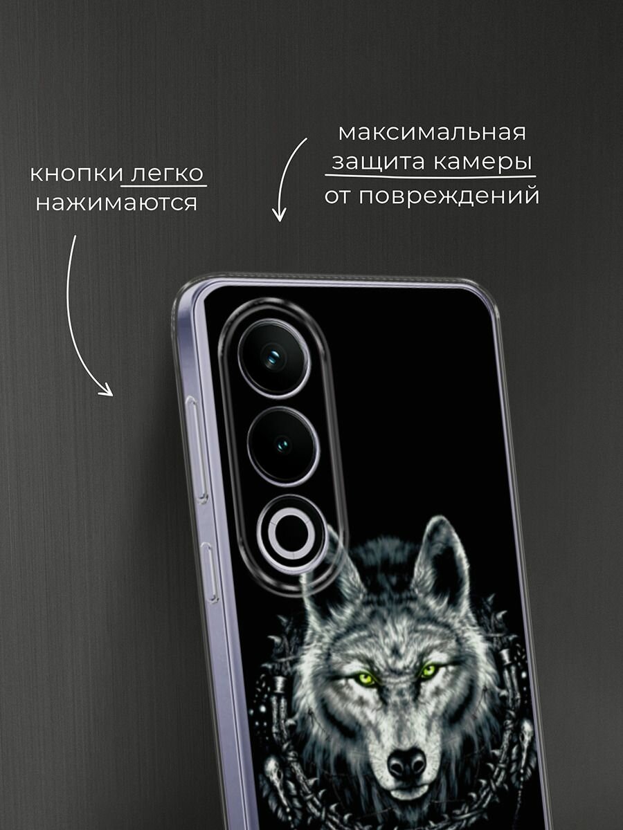 Чехол на Oneplus Ace 3V / Ван Плас Эйс 3V с принтом "Волк оберег" — фото 1