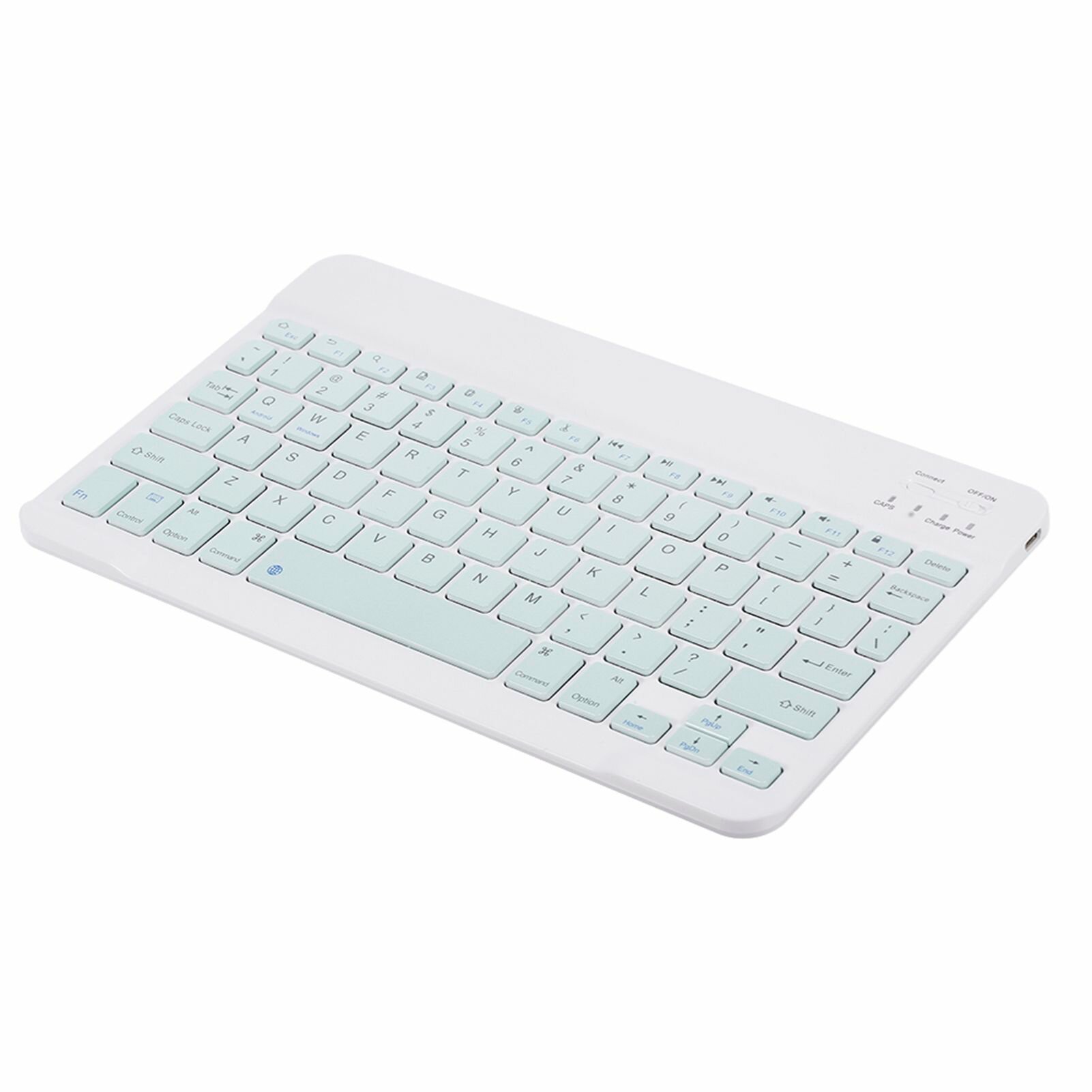 10-дюймовая беспроводная BT-клавиатура, универсальная цветная перезаряжаемая BT-клавиатура для мобильных телефонов и планшетов, зеленая
