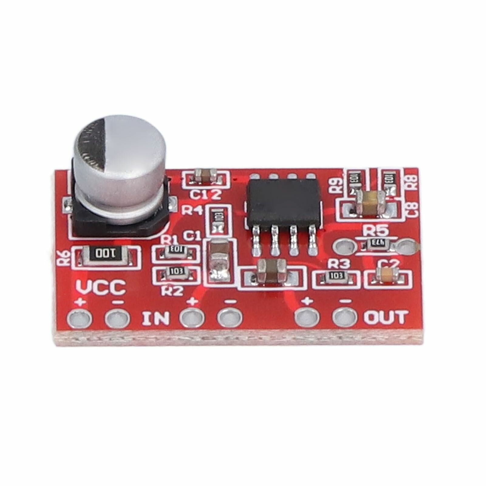 Плата предварительного усилителя динамического микрофона AD828 модуль стереоусилителя звука DIY audio modification