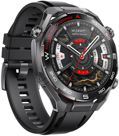 Huawei Смарт-часы HUAWEI WATCH Ultimate 2 (March-B19) Fluoroelastomer Strah, Black