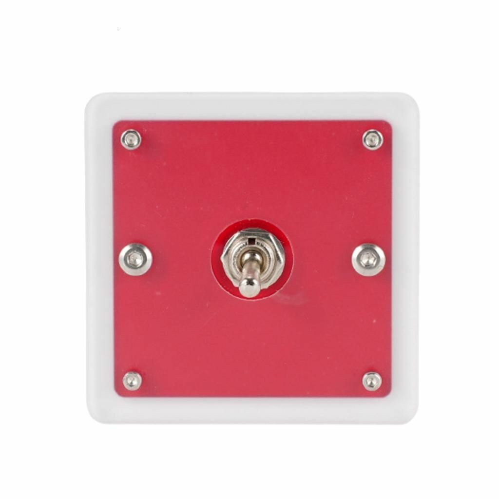 Панель переключателей акриловая, красный - Одиночное отверстие