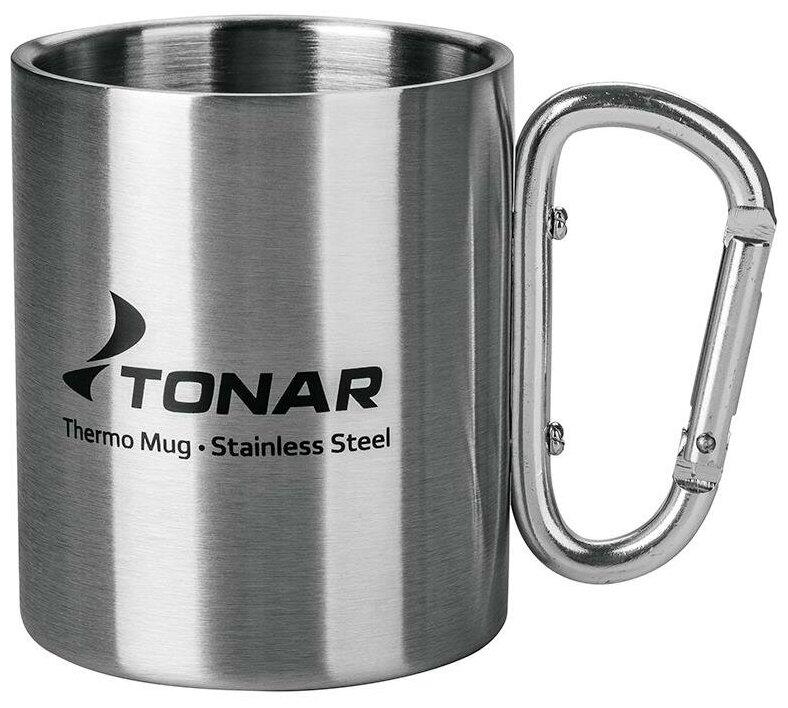 Термокружка 0.3л "Тонар" с карабином, T. TK-032-300
