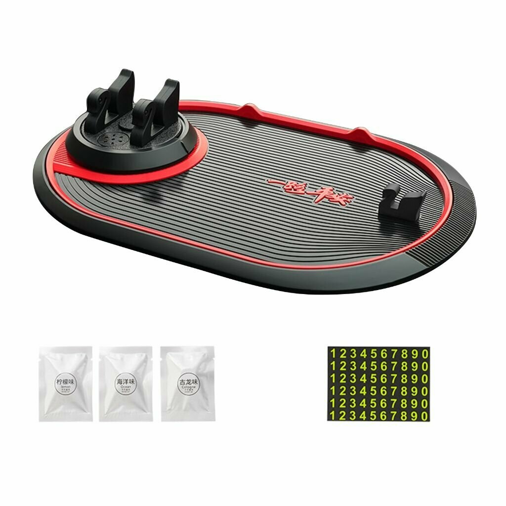 Противоскользящий коврик для приборной панели автомобиля, автомобильный держатель телефона, подушка хранения навигации, временная парковочная карта, аксессуары интерьера внедорожника