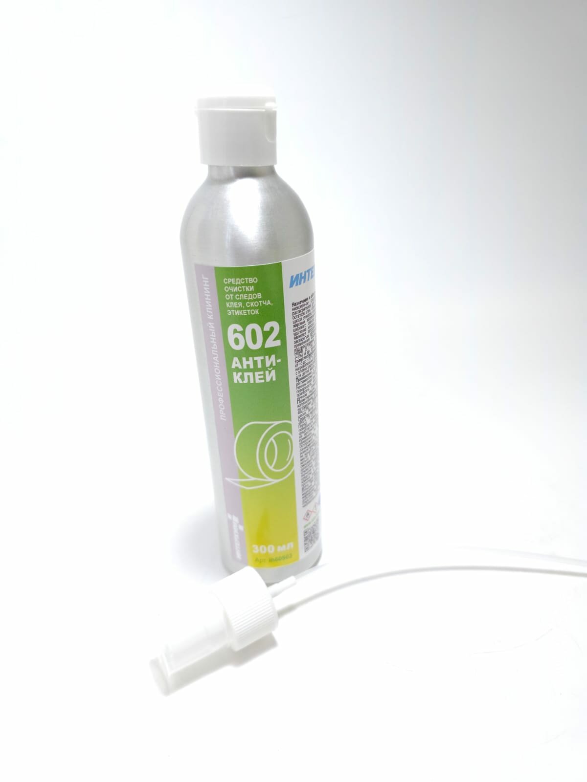 Антиклей 300мл со спрей насадкой, Интерхим 602, средство очистки от следов клея, скотча, этикеток