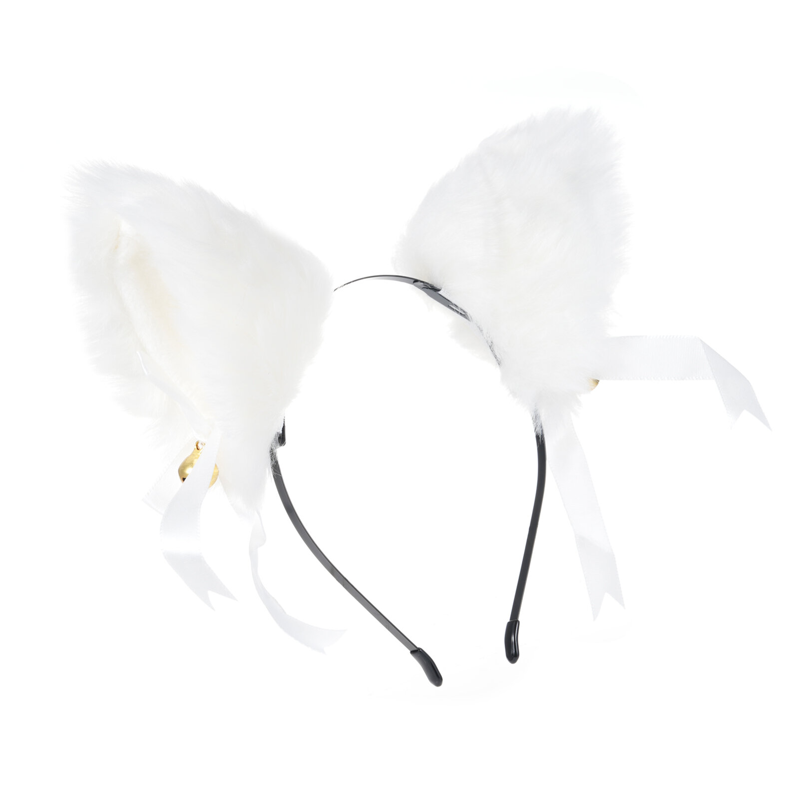 Плюшевая заколка с лисьими ушками