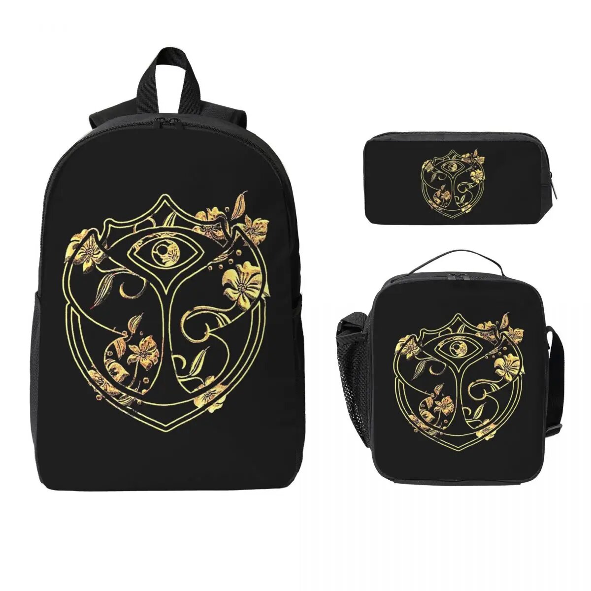 Tomorrowland бельгийский рюкзак для фестиваля электронной танцевальной музыки для мальчиков и девочек, школьная сумка, 3 шт, изолированная сумка для обеда, пенал