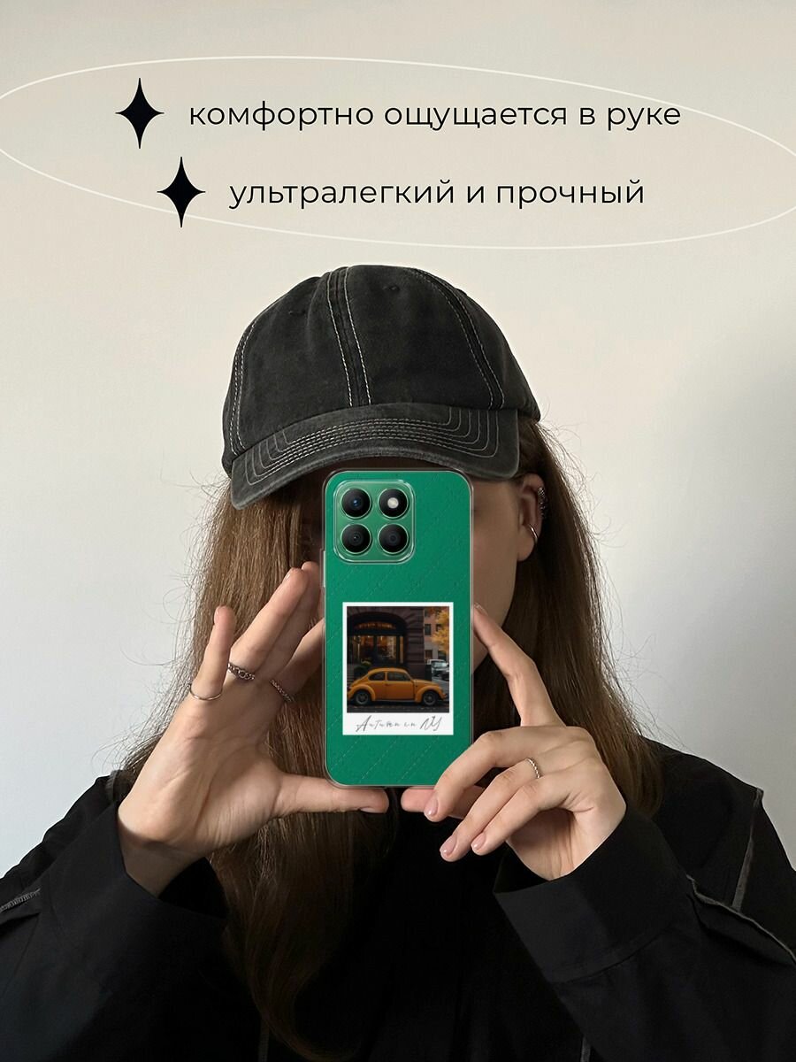Силиконовый чехол на Honor X8B / Хонор X8B с принтом Осенний палароид — фото 1