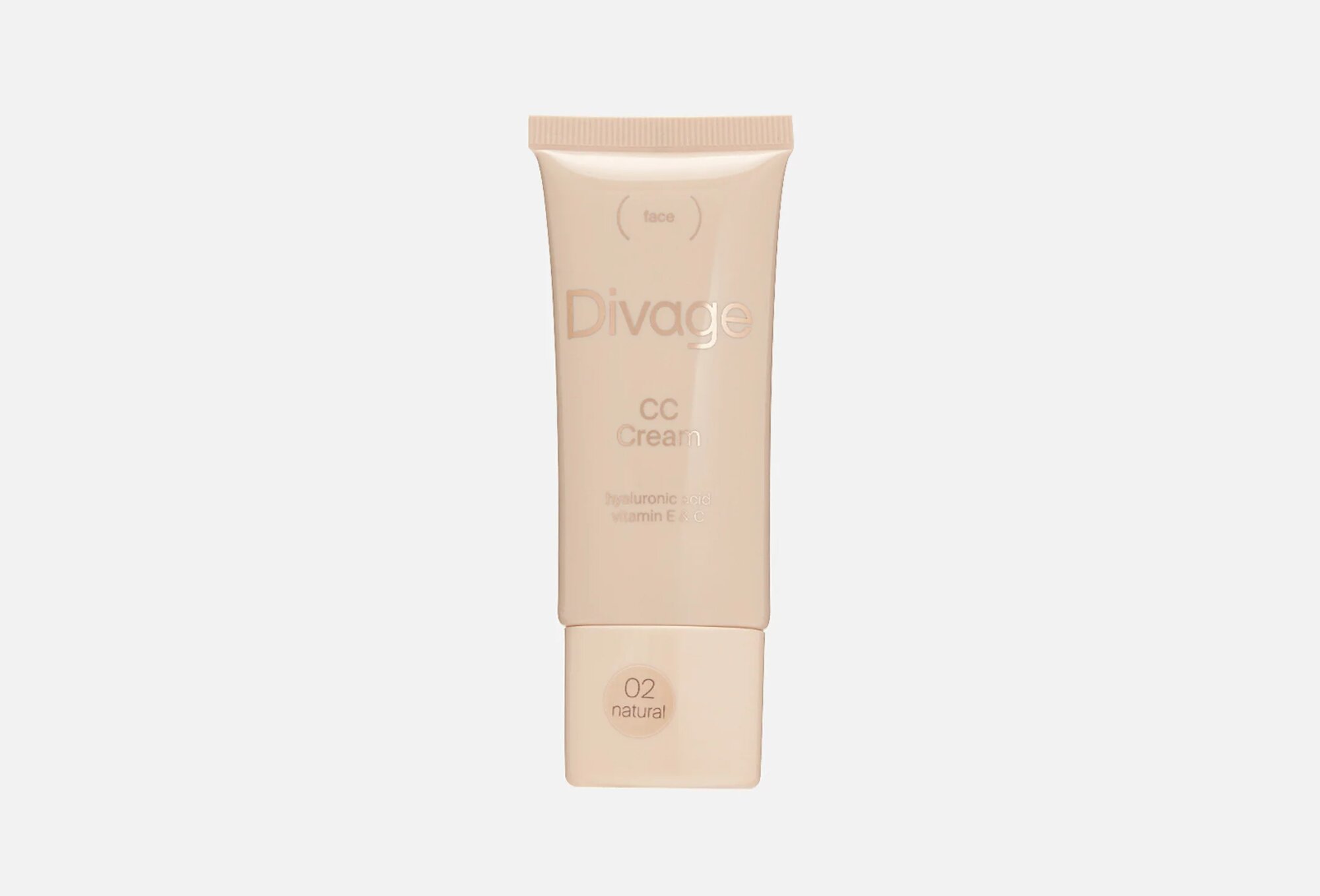 Сс-крем для лица Divage Cc cream, тон 02, Natural, подстраивается под тон кожи, 30 мл