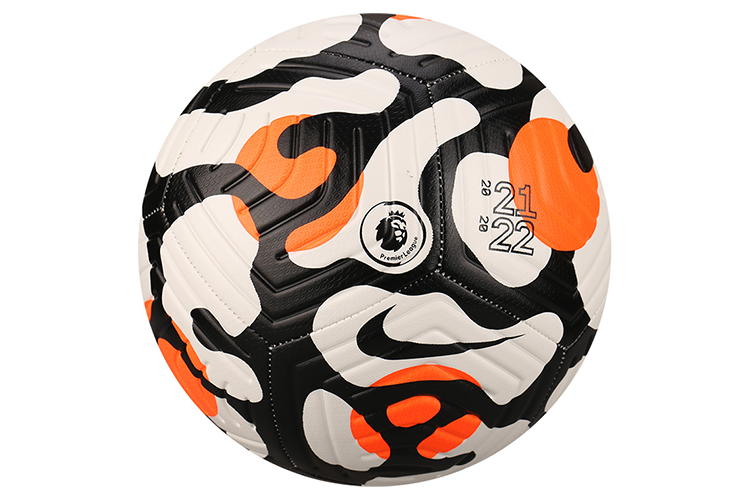 Футбольный мяч Nike размер 5, PU, черный, белый, оранжевый, multicolor, машинная прострочка, Black Box