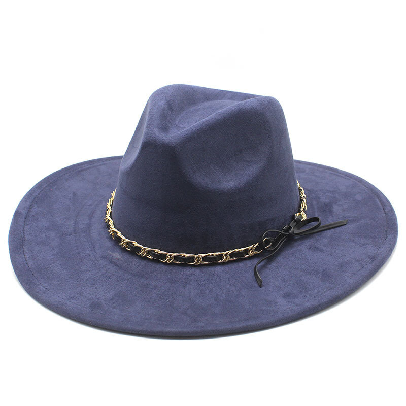 Многоцелевая Джазовая шляпа из замши Унисекс Осень Британский стиль Замша / MOM-009