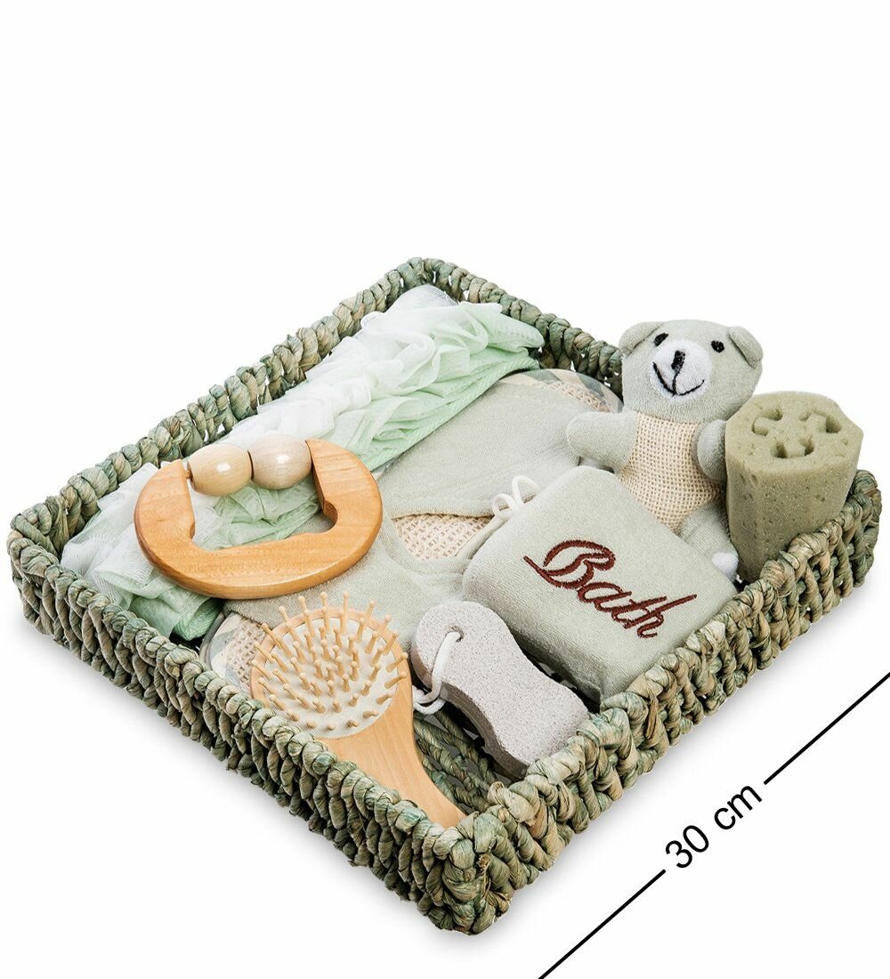 Набор для бани с массажером и расческой Мишка A2132488